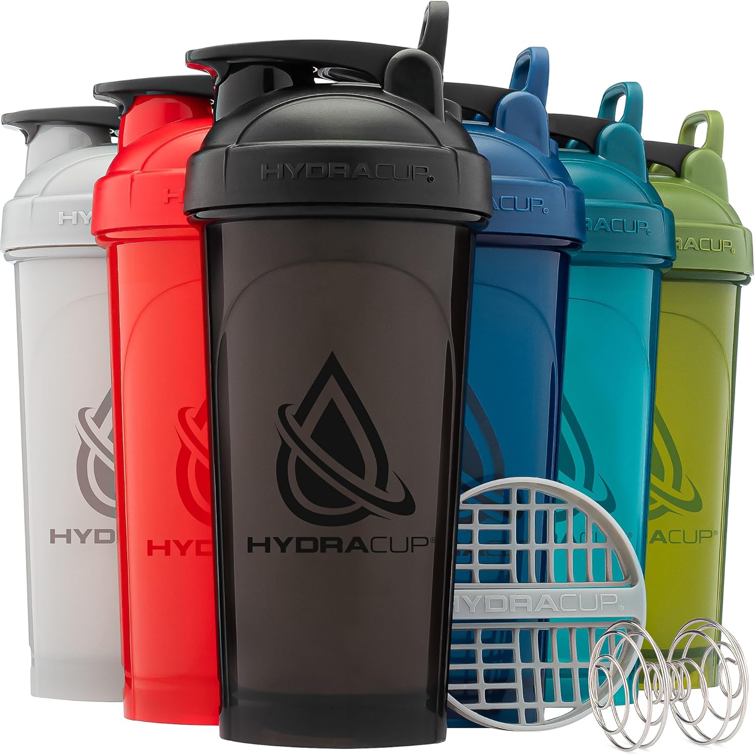 Amazon.com: Hydra Cup ProFlow [6 Pack] 28 oz Shaker Bottles for Protein ...