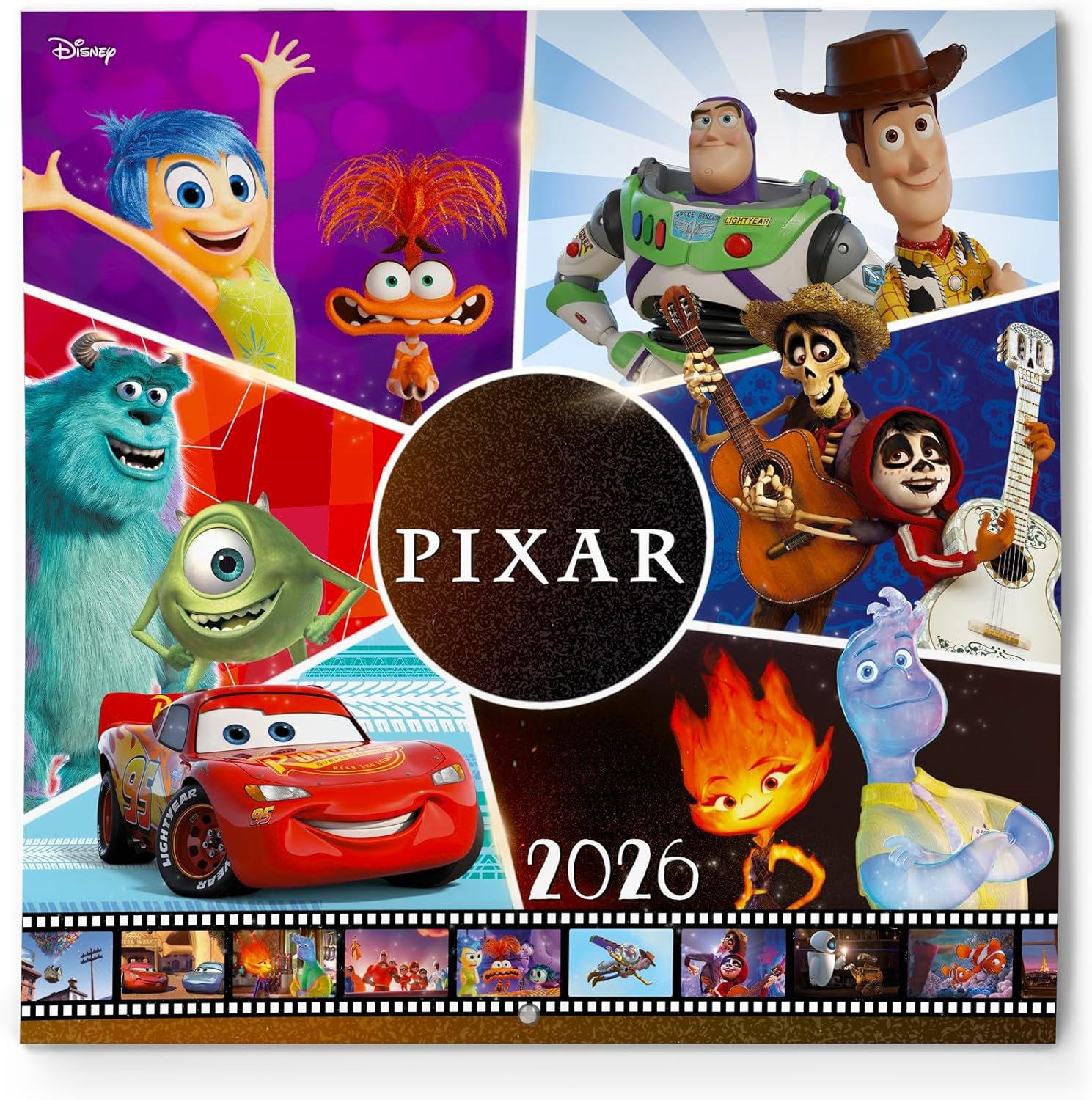 Calendario Disney 2026 - Calendario Pixar 2026 con los Pósters de las ...