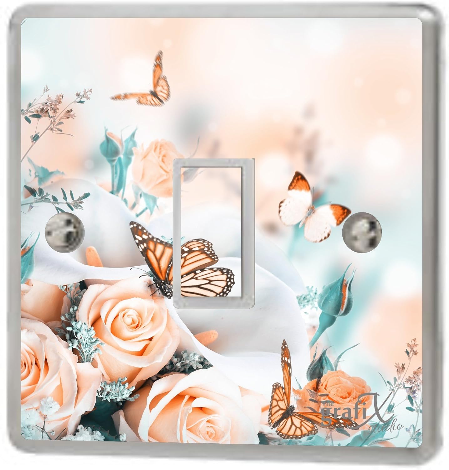 the grafix studio Flower & Butterflies Light Switch & Double Sticker ...