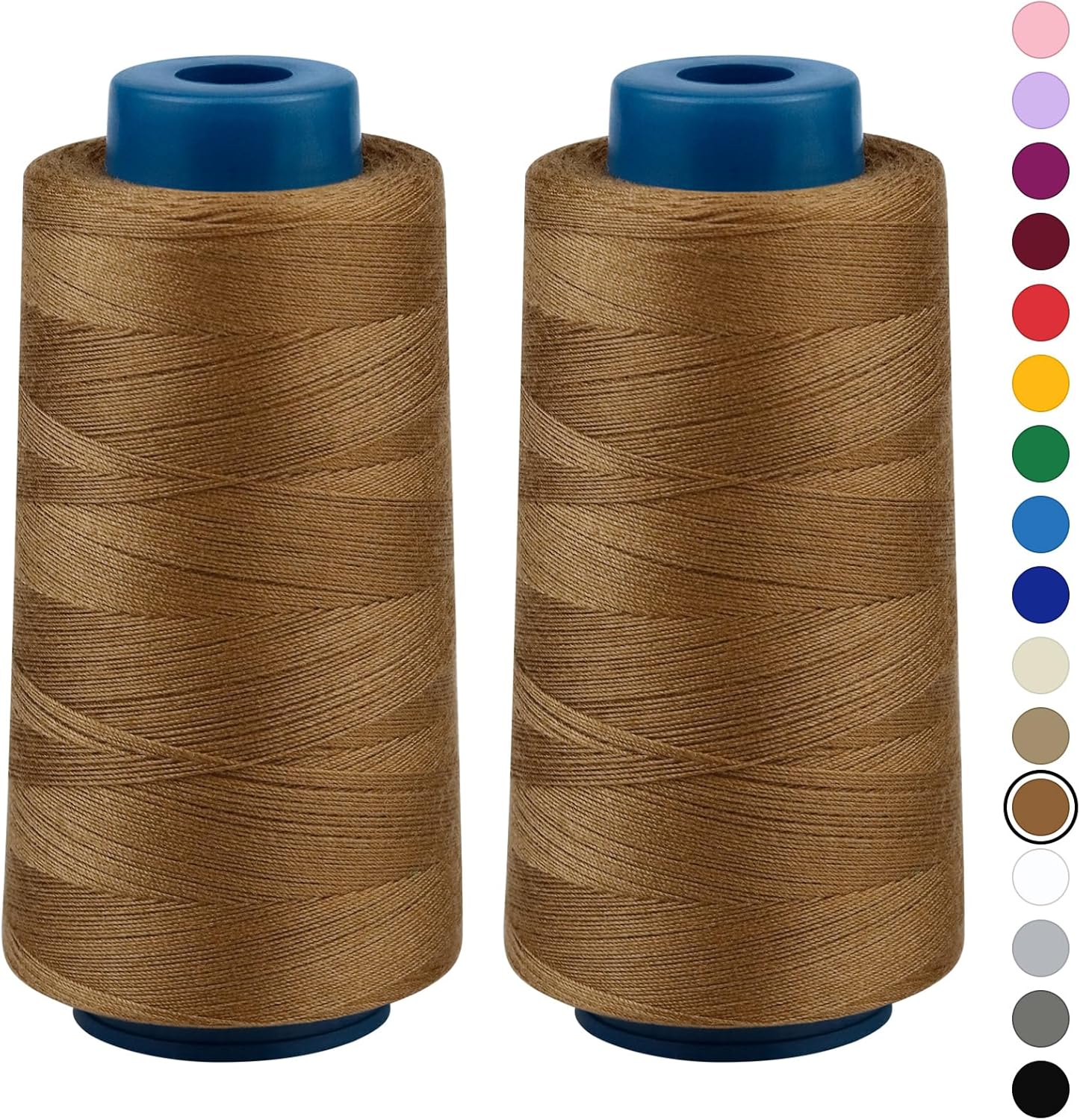 Amazon.com: FIVEIZEROUpholstery Serger Quilting Sewing Thread: 2 Spools ...