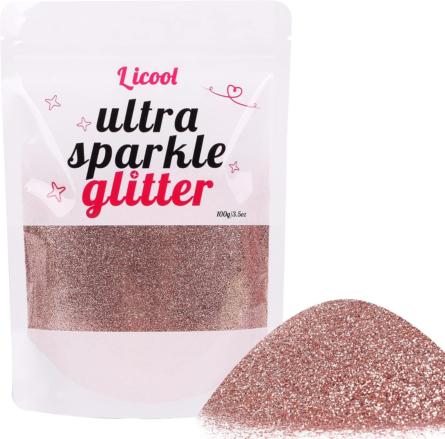Amazon.com: Holographic Fine Glitter, 100g/3.5oz Extra Fine Glitters ...