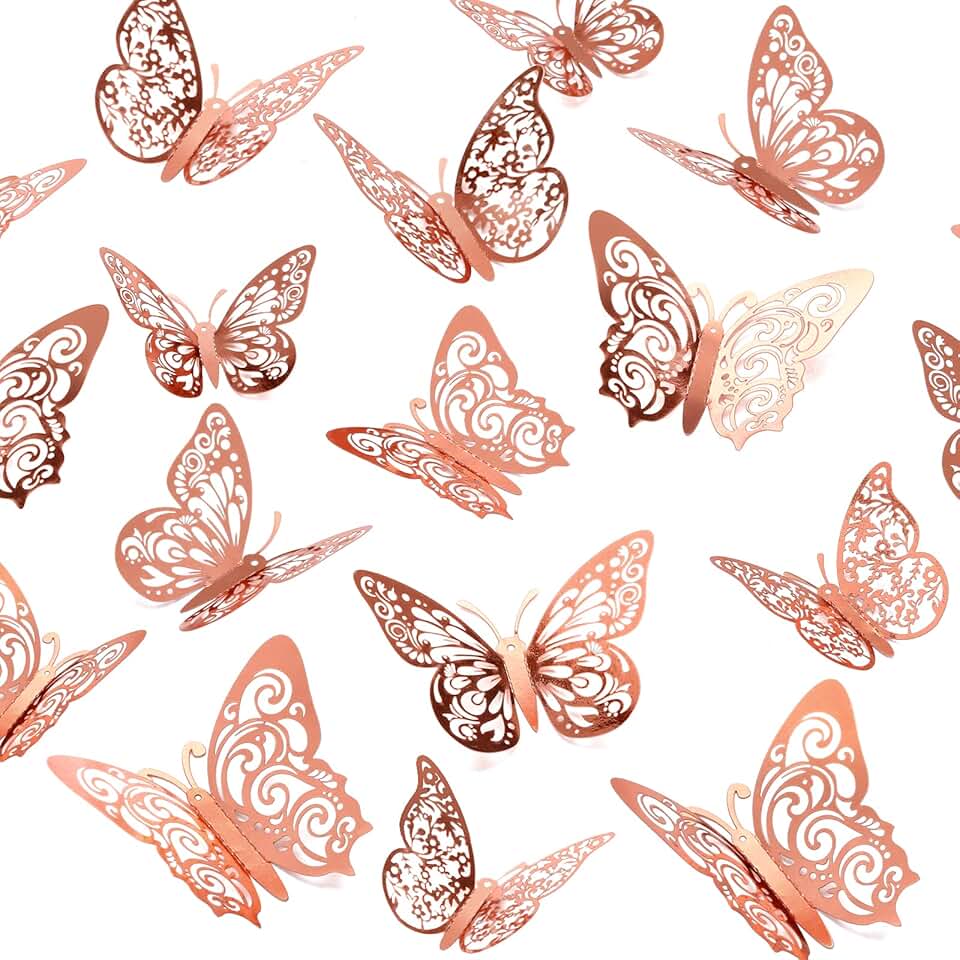 Amazon.com: rose gold butterfly