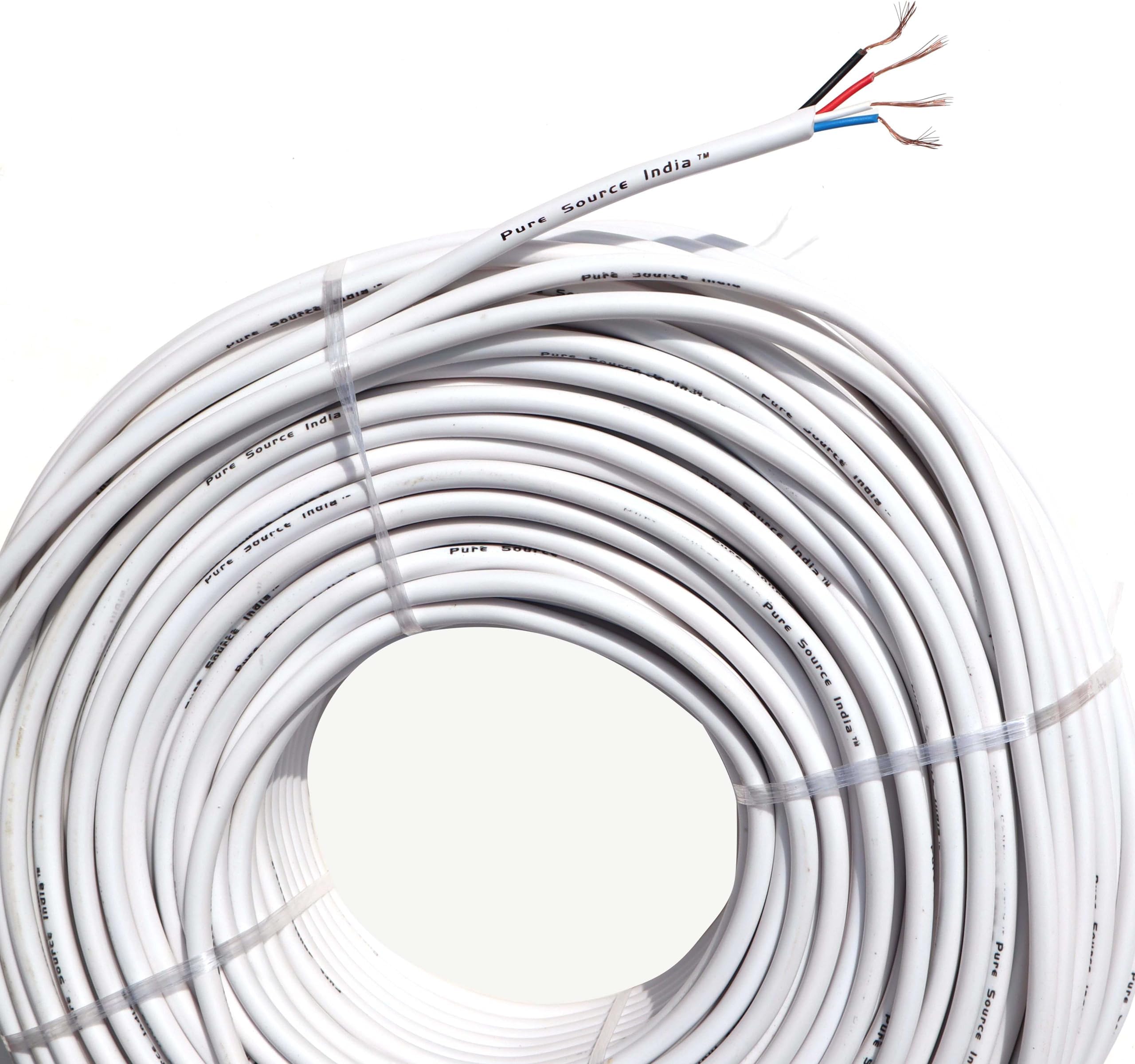 Pure Source India Flexible 0.25mm x 4 Core Round Copper Electrical Wire ...