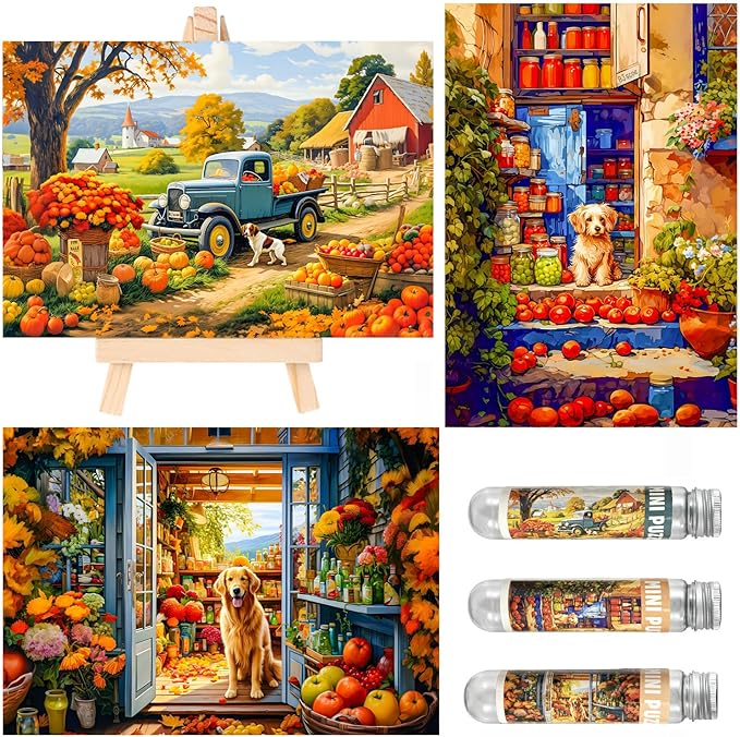 Amazon.com: Small Jigsaw Puzzles for Adults 150 Pieces Vintage Country ...