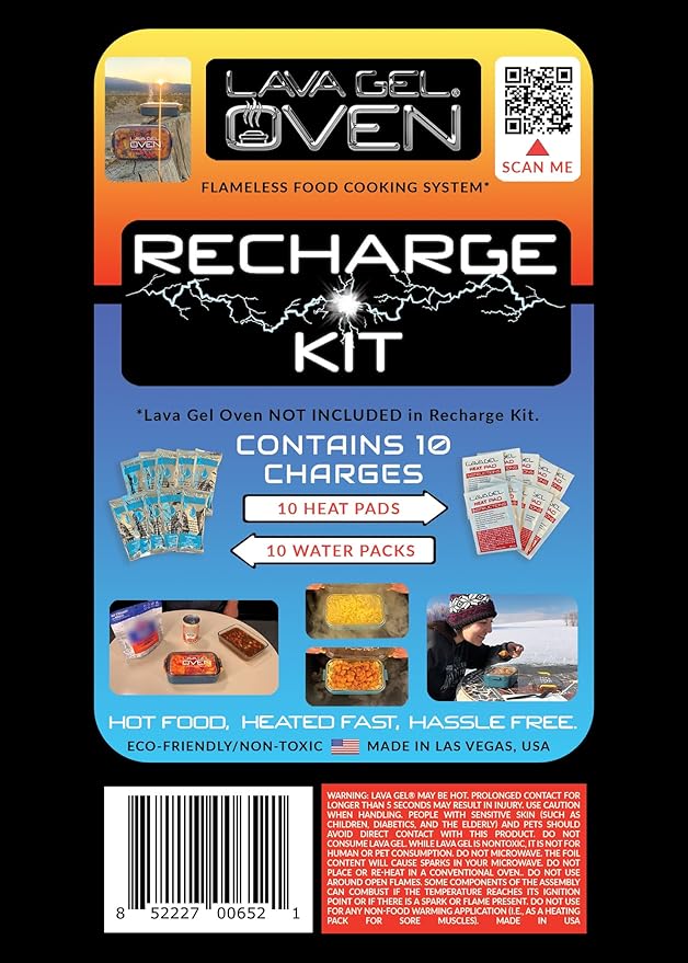 Amazon.com: Oven Recharge Kit - Contains 10 Water Packs & 10 Heat Pads ...