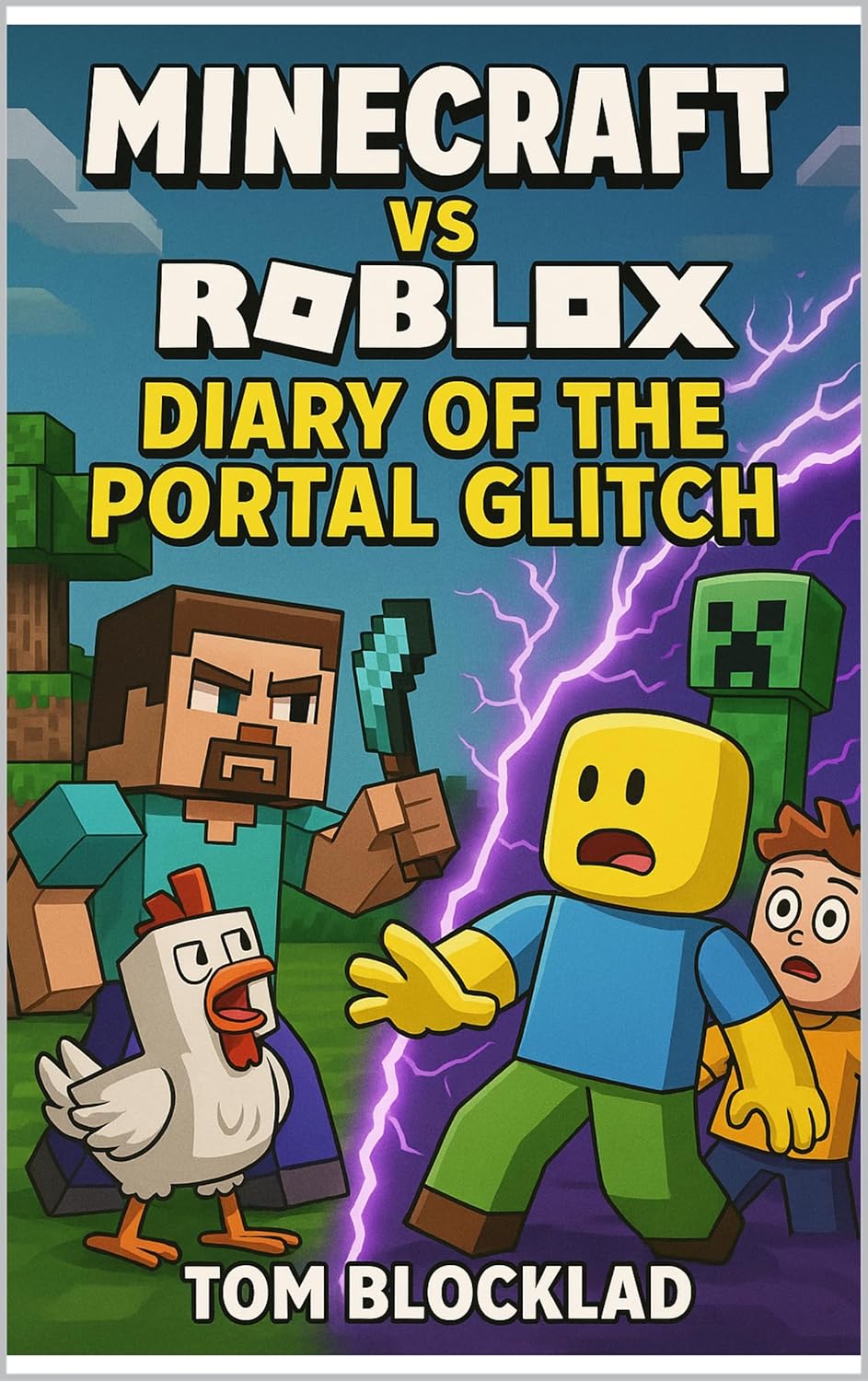 Minecraft vs Roblox: Diary of The Portal Glitch eBook : Blocklad, Tom ...