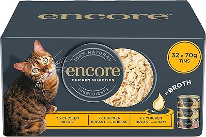 Encore 100% Natural Wet Cat Food Multipack Chicken Selection in Broth ...