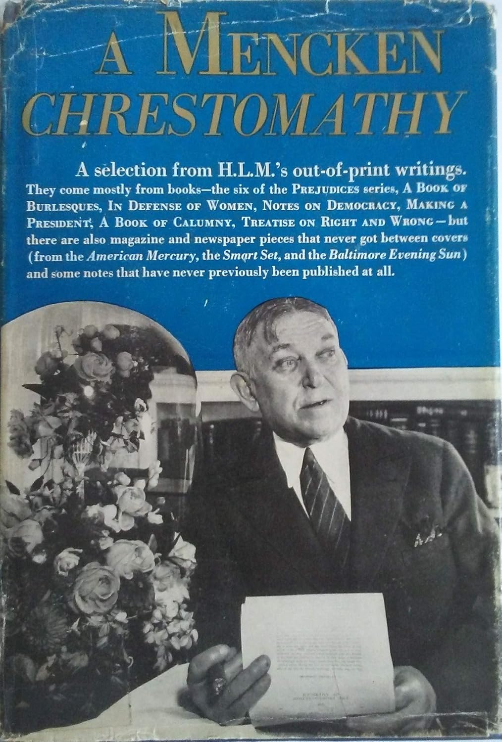 A Mencken Chrestomathy: Mencken, Henry Louis: 9780394435954: Amazon.com ...