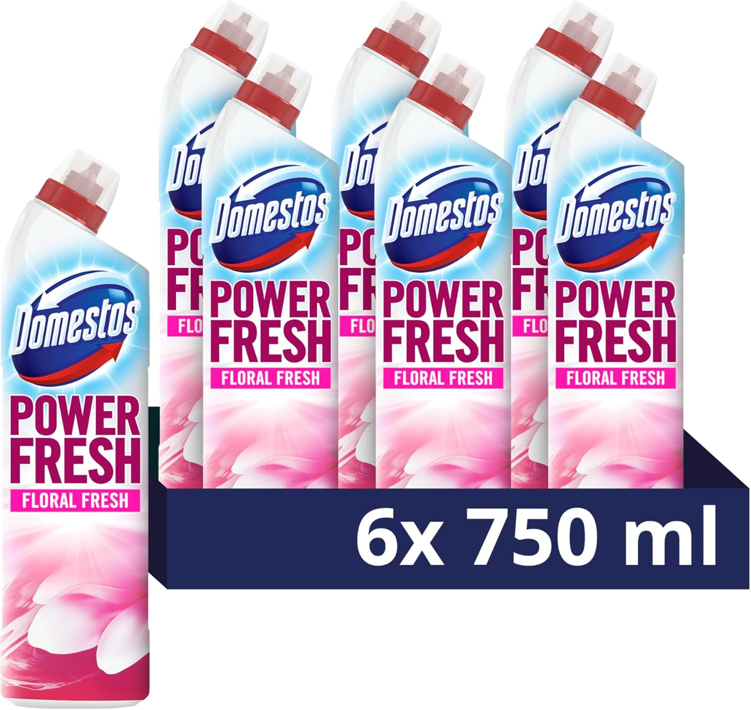 Domestos Power Fresh Floral Fresh Toilet Gel eliminates 99.99% of germs ...