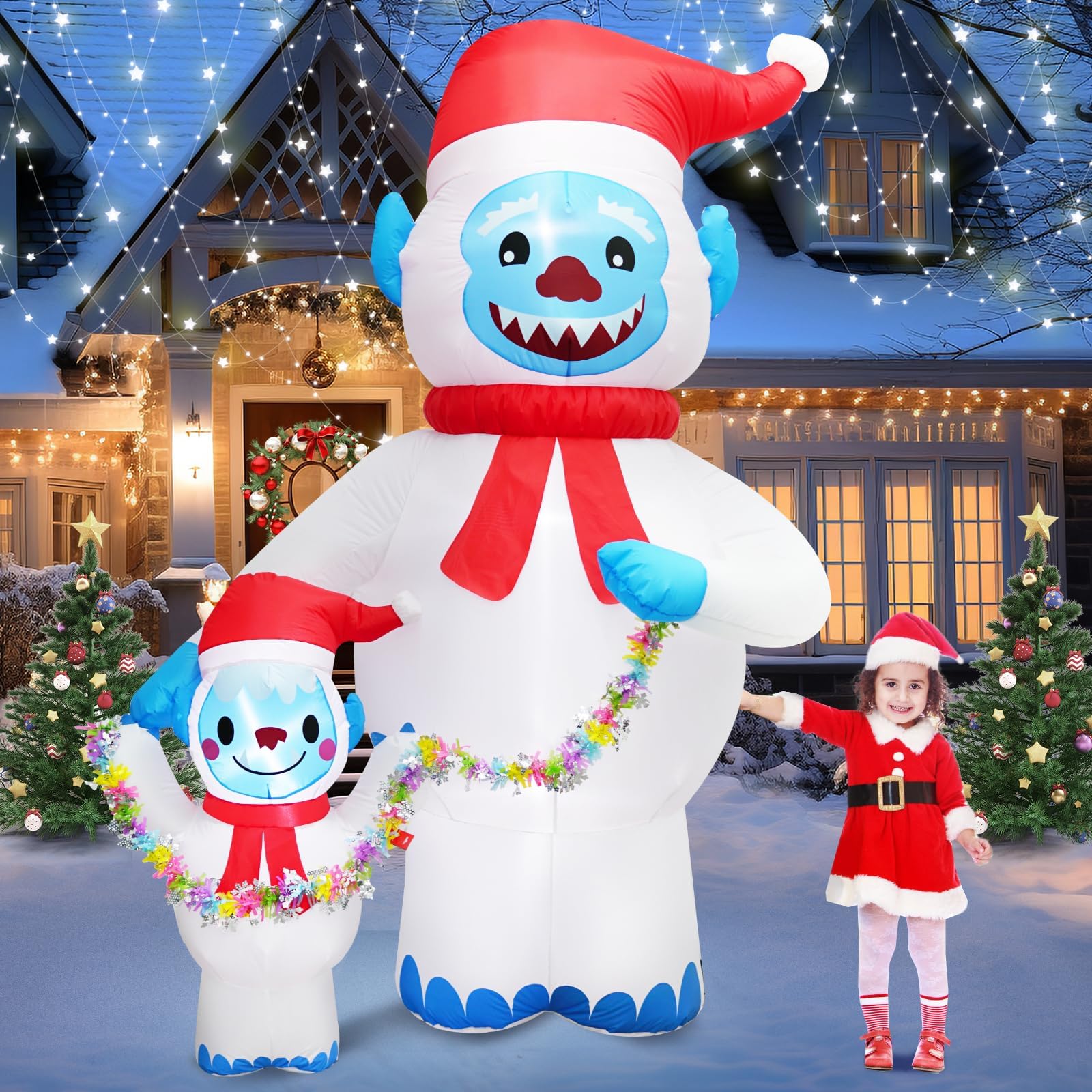 Amazon.com: Gemmy Christmas Airblown Inflatable Bumble in Suspenders ...