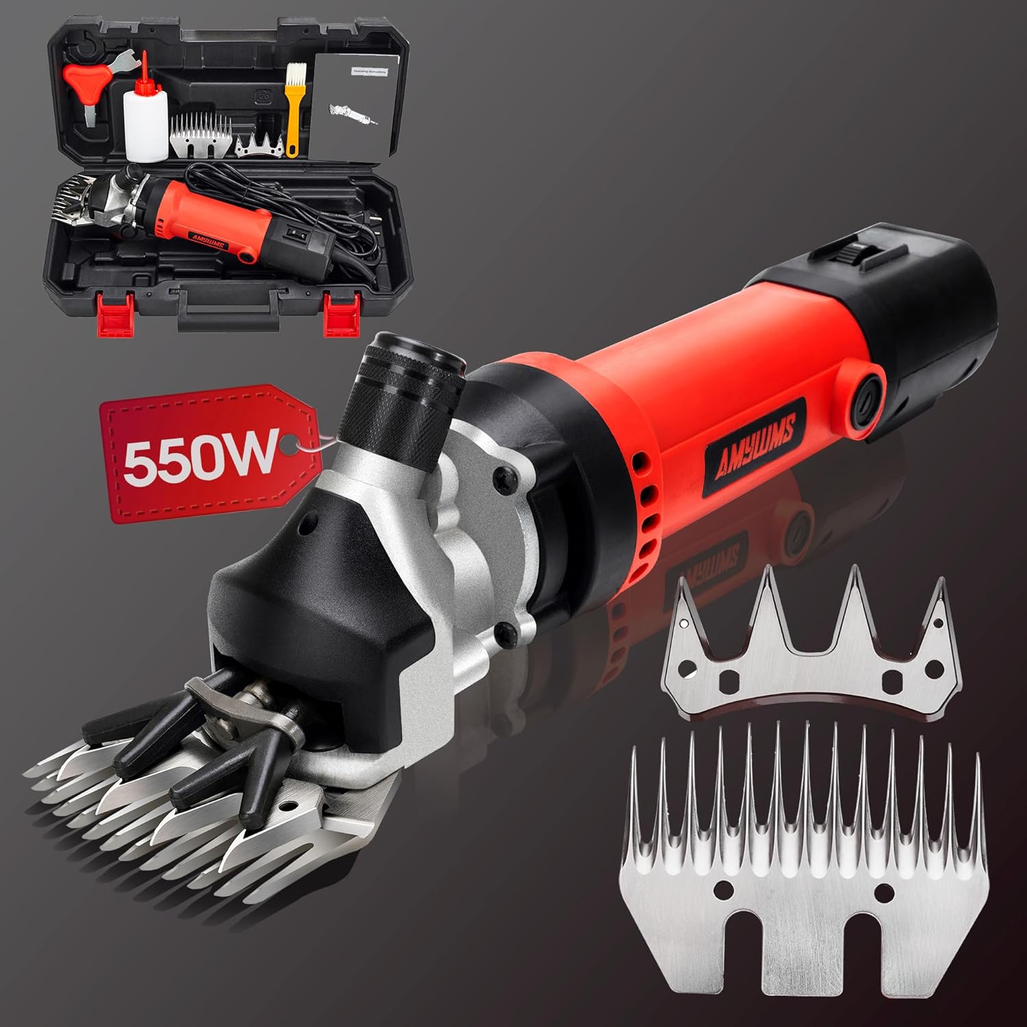 Amazon.com: AMYWMS Upgrade Sheep Shears 550W - Professional Electric ...