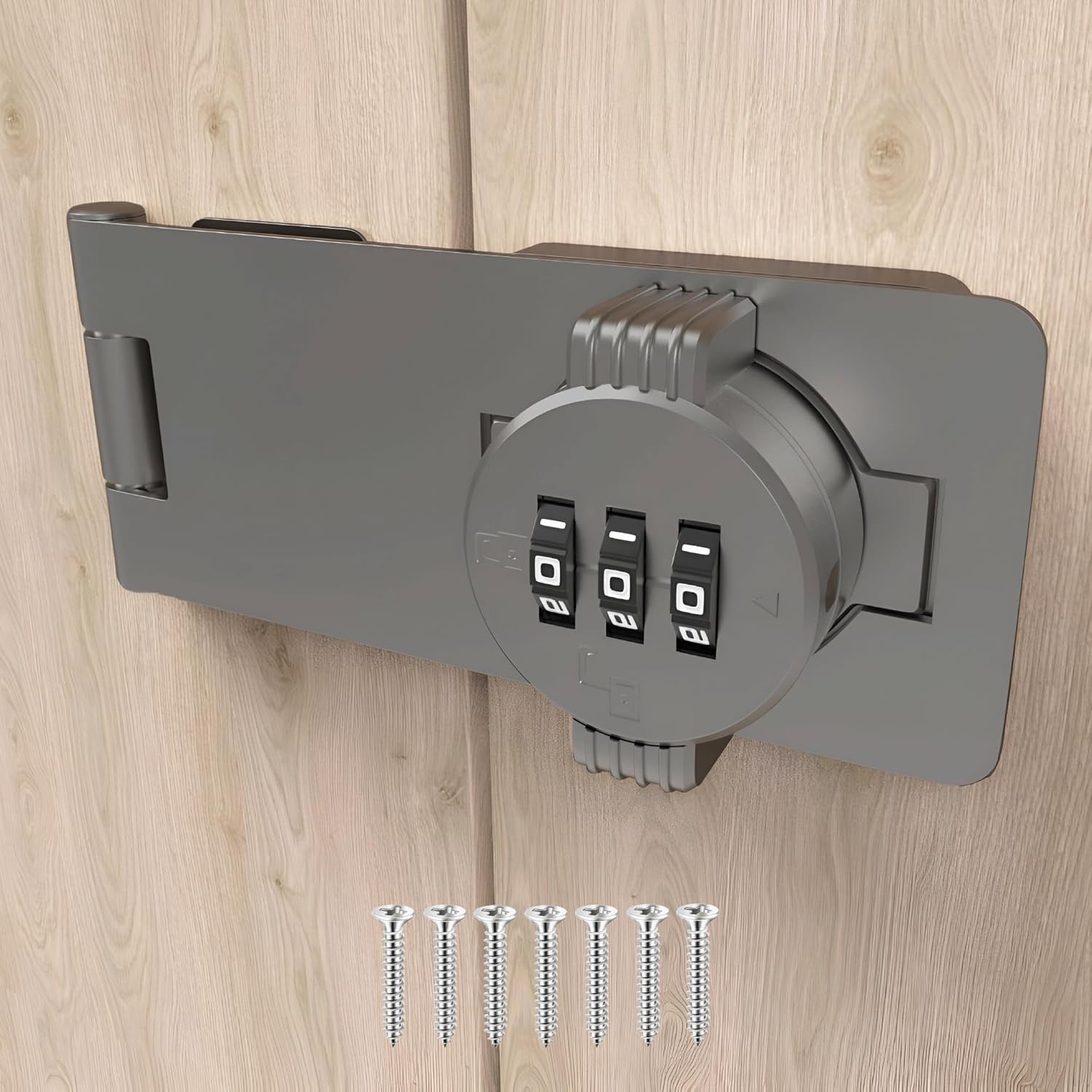 Keyless Combination Lock – 3-Digit Combination Lock for Cabinet Doors ...