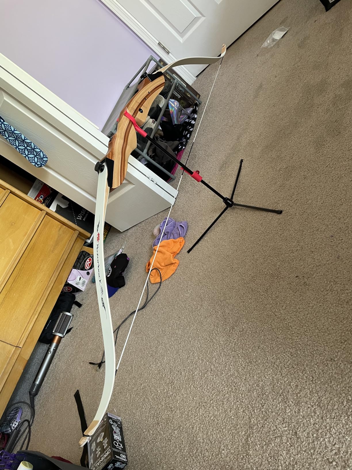 YLS Archery Bow Stand Recurve Bow Compound Bow Stand Rack Holder Legs ...