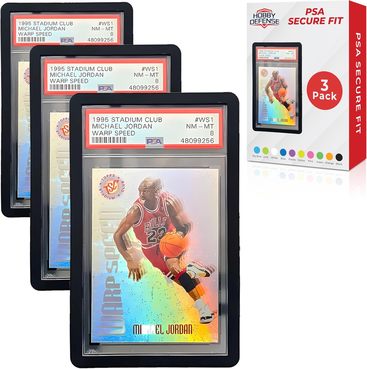 Amazon.com: Hobby Defense PSA Slab Bumper 3 Pack - Secure Fit, Won't ...