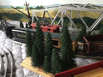 Amazon.com: S0804 40pcs Dark Green Pine Model Cedar Trees 2.05-4.96 ...