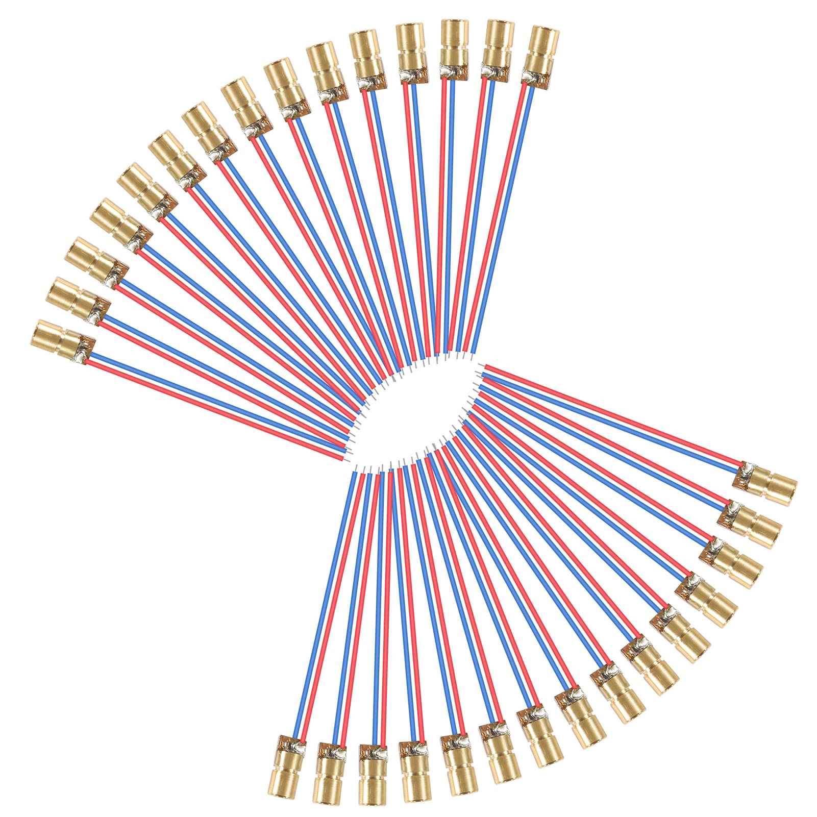 Snapklik.com : ACEIRMC 30pcs 5V 650nm 5mW Red Dot Laser Head Red Laser ...