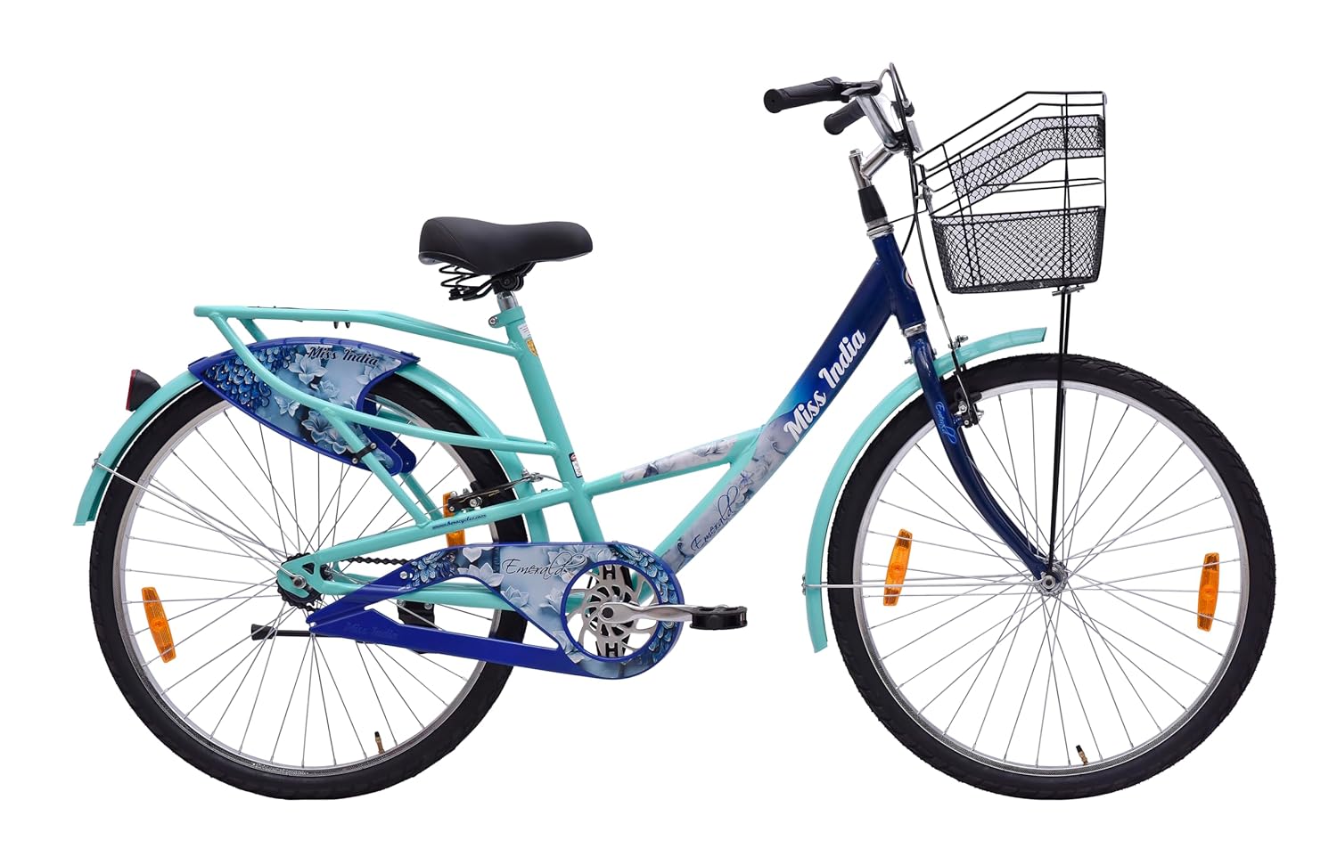 Hero Emerald 26T Single Speed Bicycle for Women/Girls with Basket and ...