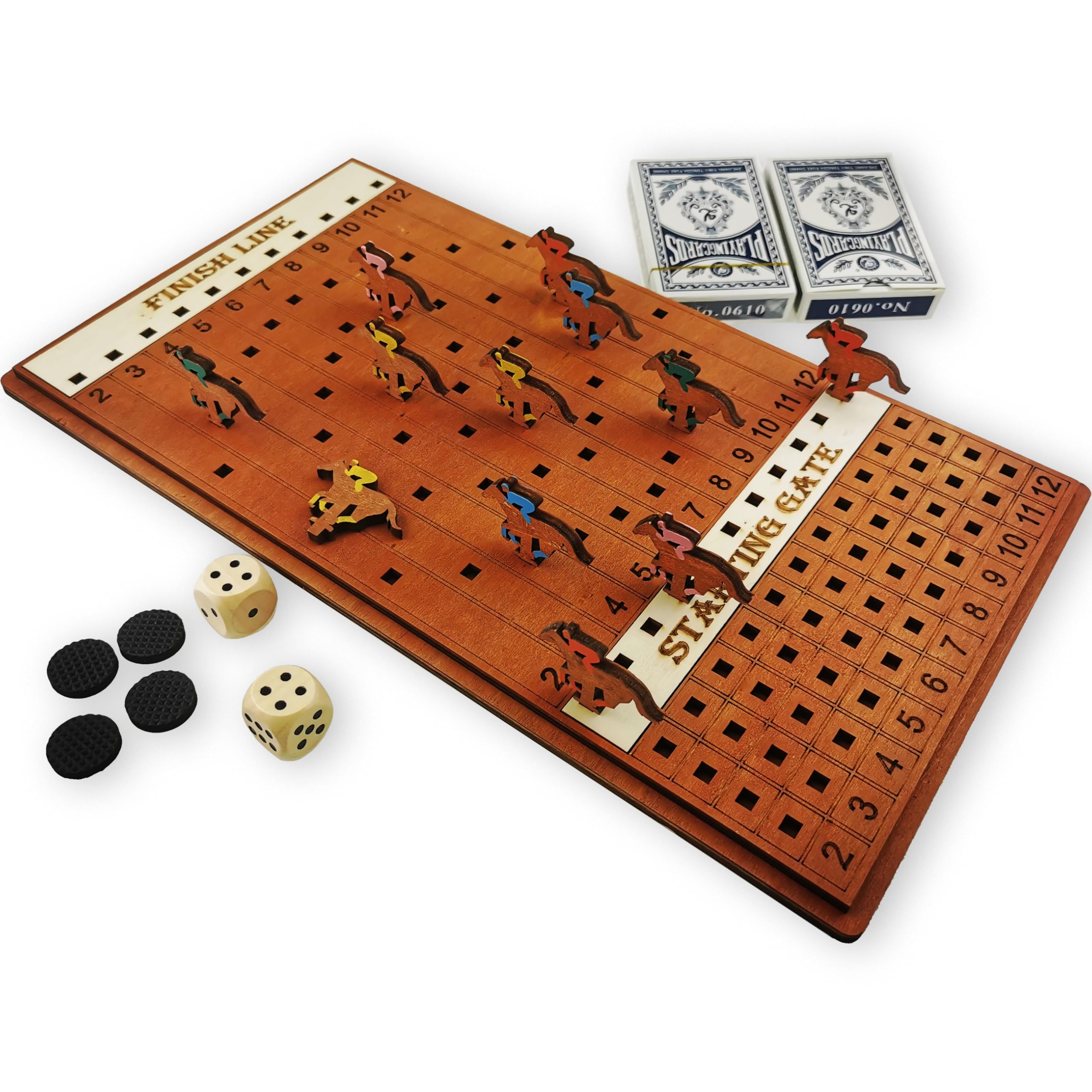 Amazon.com: Horse Racing Game - Board Games, 13.5" X 8", 11 + 1 Pieces ...