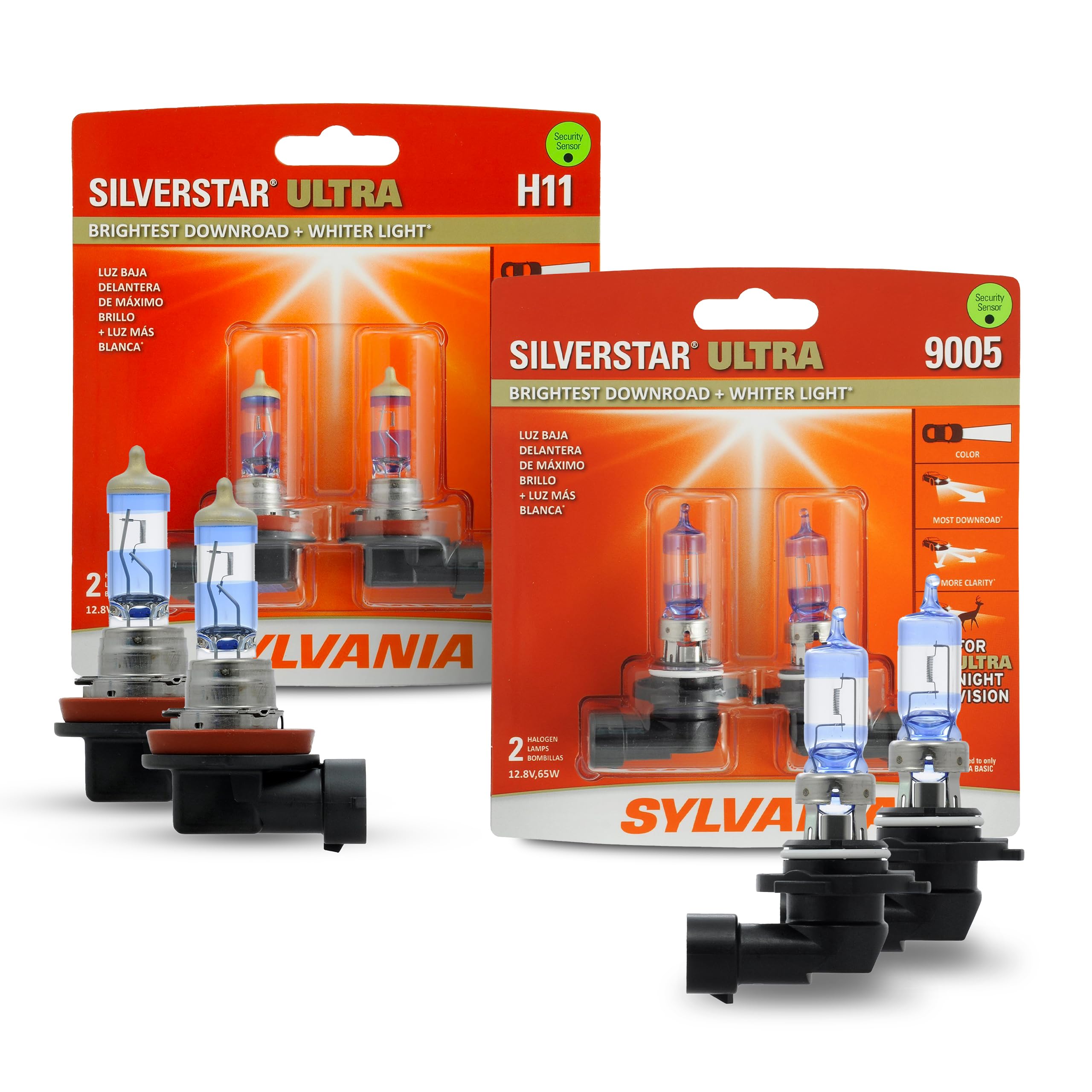 Amazon.com: SYLVANIA - H11 & 9005 SilverStar Ultra Bundle - High ...
