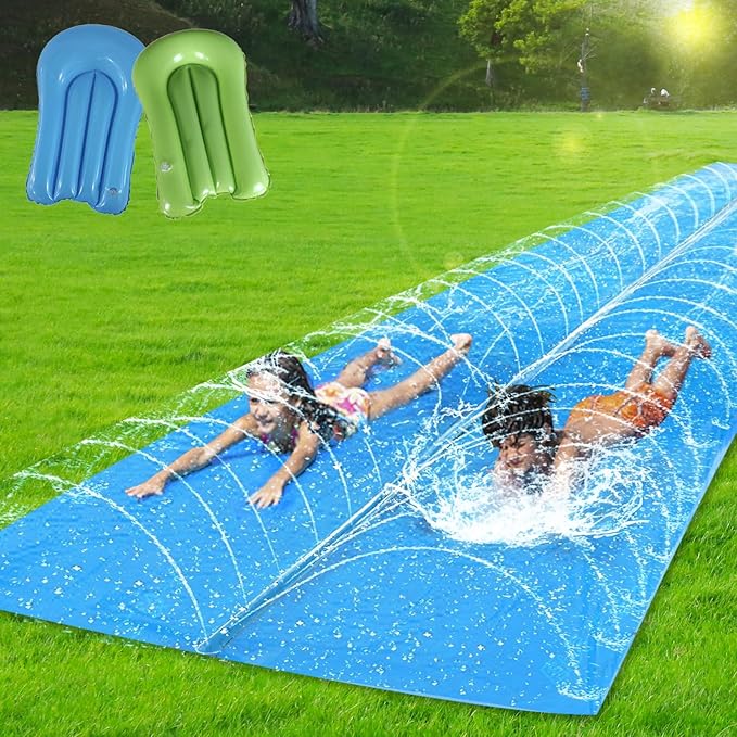 30 x 6Ft Slip and Slide for Adults with 2 Bodyboards, Extra Long Heavy ...