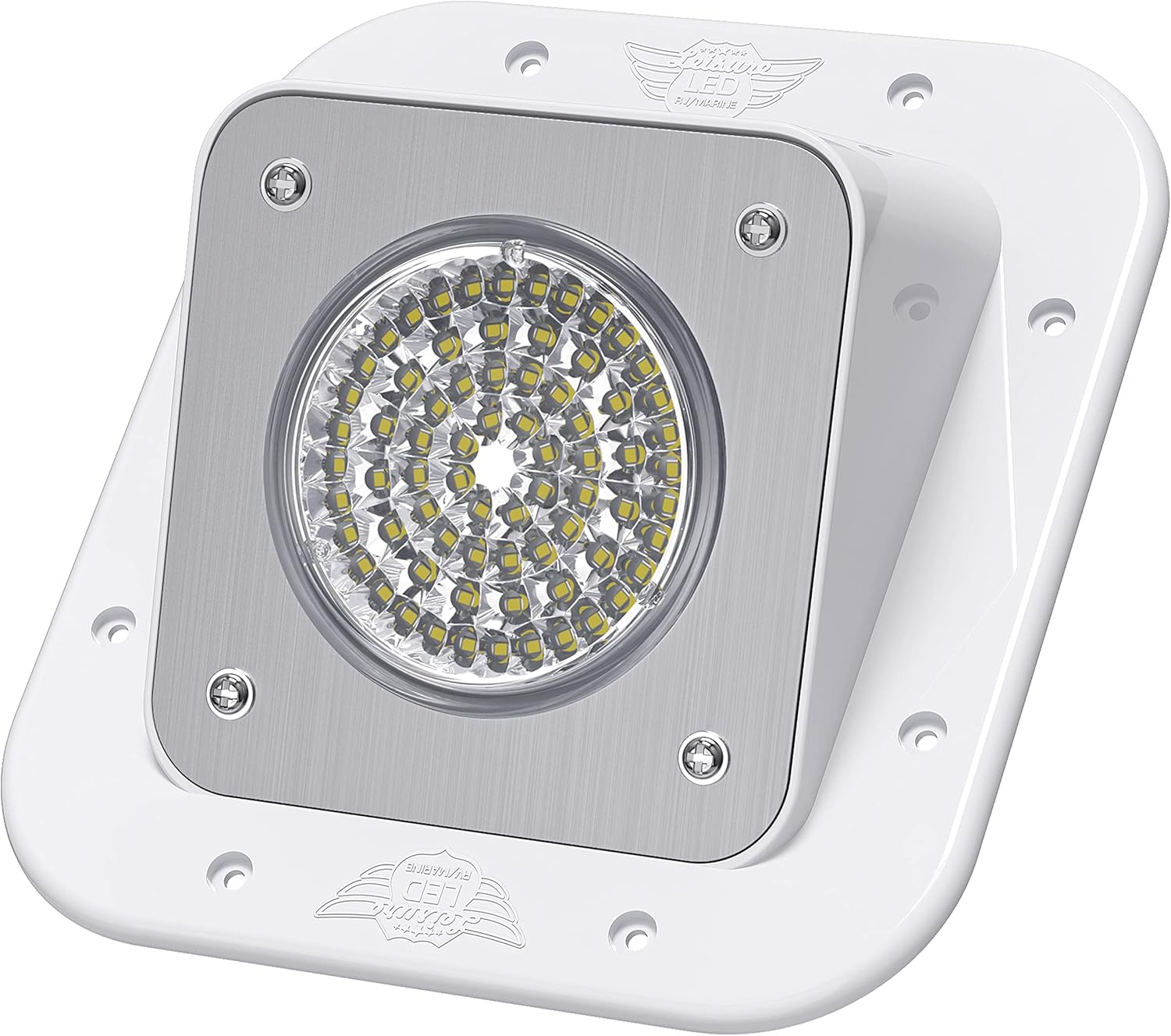 Leisure LED RV Exterior Surface Mount Flood Porch Utility Light - White ...