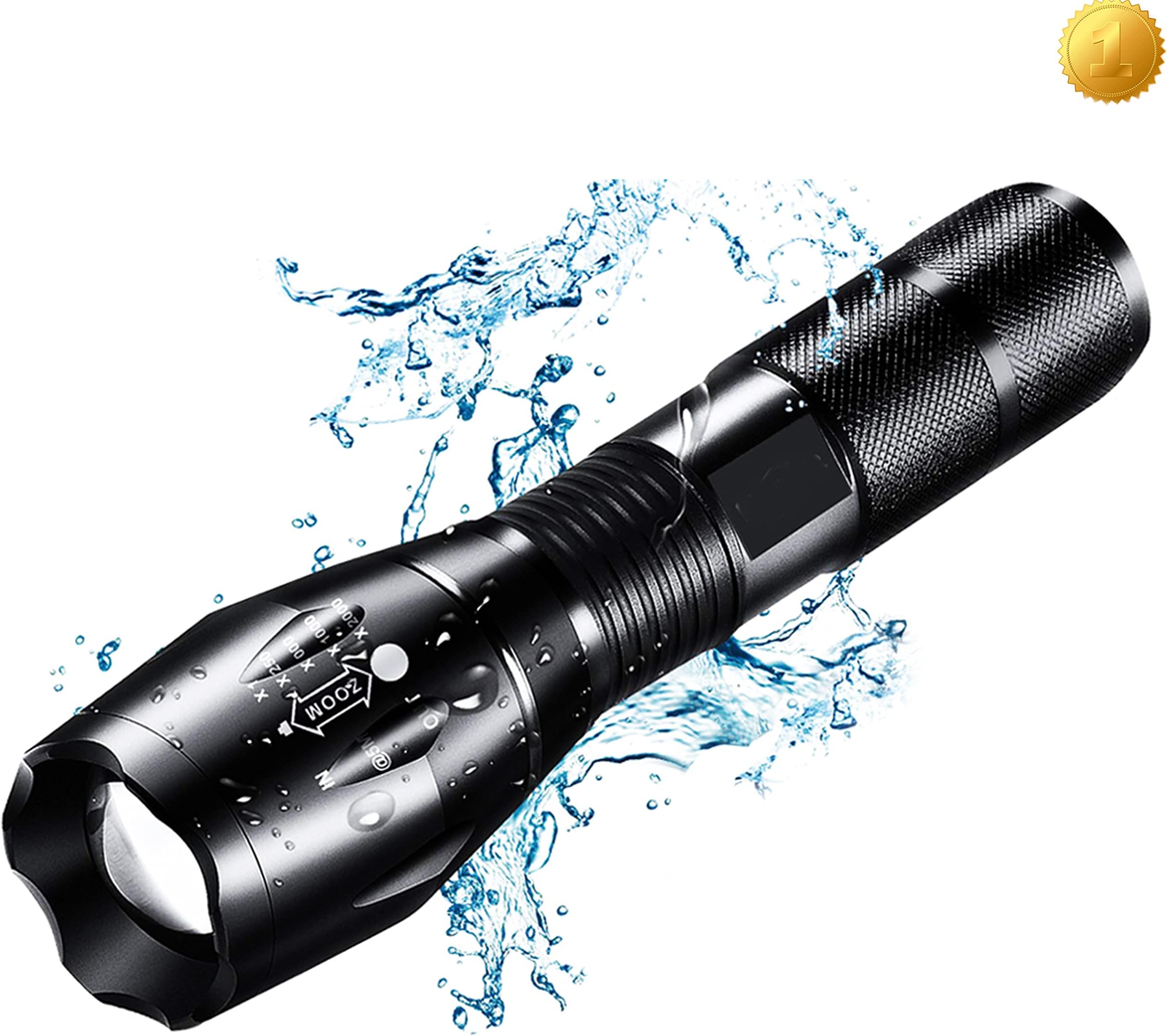 LED Torches High Lumens Flashlights Tactical Flashlight with Adjustable ...