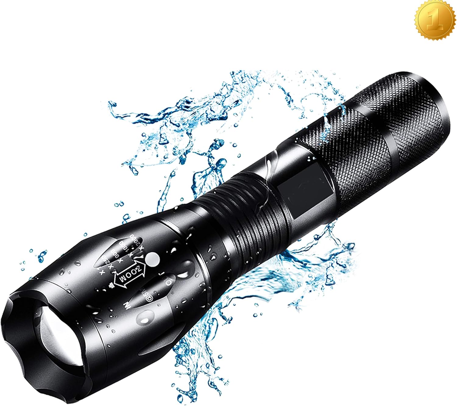 LED Torches High Lumens Flashlights Tactical Flashlight with Adjustable ...
