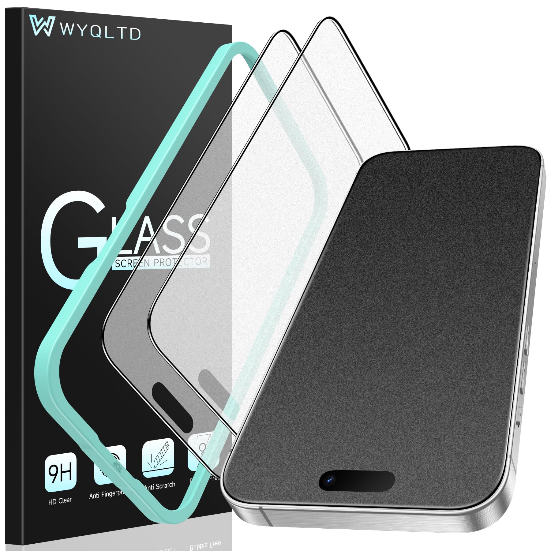 Amazon.com: WYQLTD 2 Pack for iPhone 16 Pro Matte Screen Protector ...