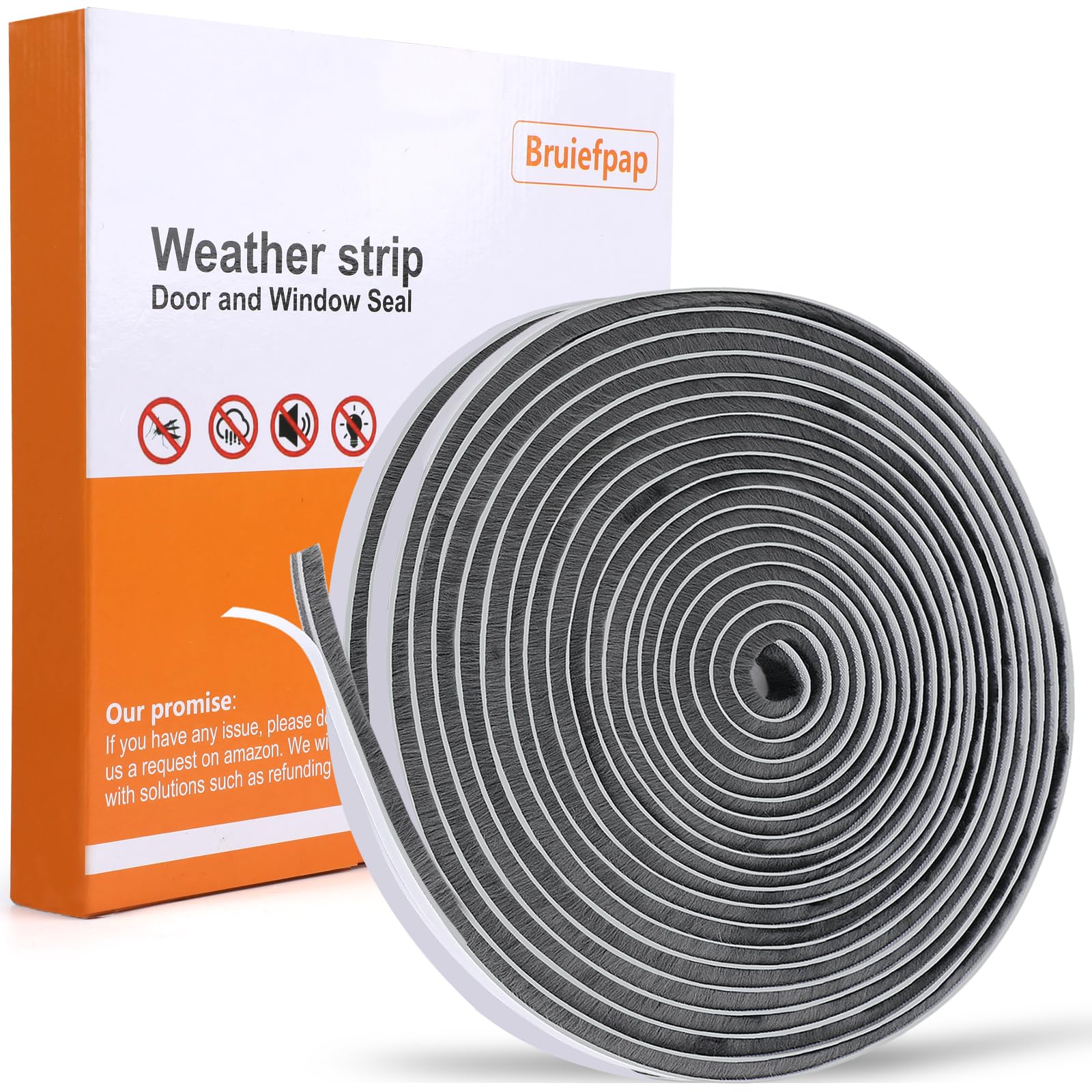 Snapklik.com : 40FT Self-Adhesive Weather Stripping Seal For Door ...