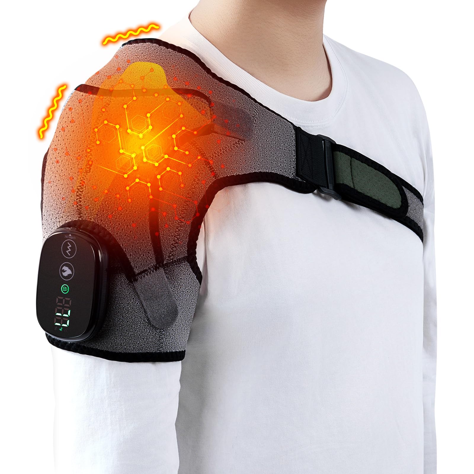 Amazon.com: IvyWorkshop Cordless Heated Shoulder Wrap, Heated Shoulder ...