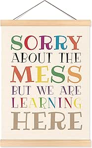 Amazon.com: ROXMART Boho Classroom Poster Hanger Frame, Kids Room Wall ...