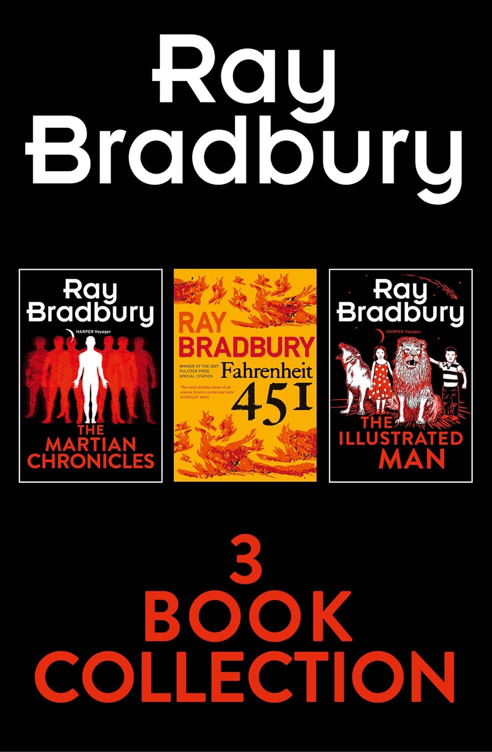 Ray Bradbury 3-Book Collection: Fahrenheit 451, The Martian Chronicles ...