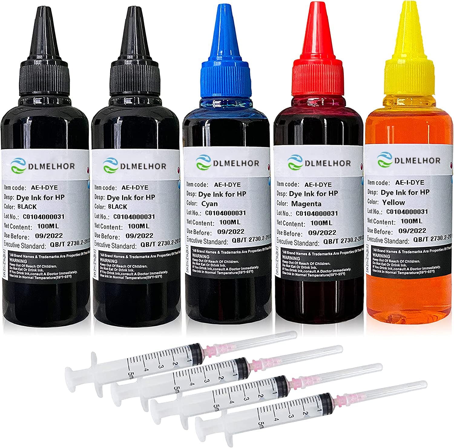 Amazon.com: Printer Ink Dye Ink Refill Kit for HP 61 60 62 63 950 902 ...