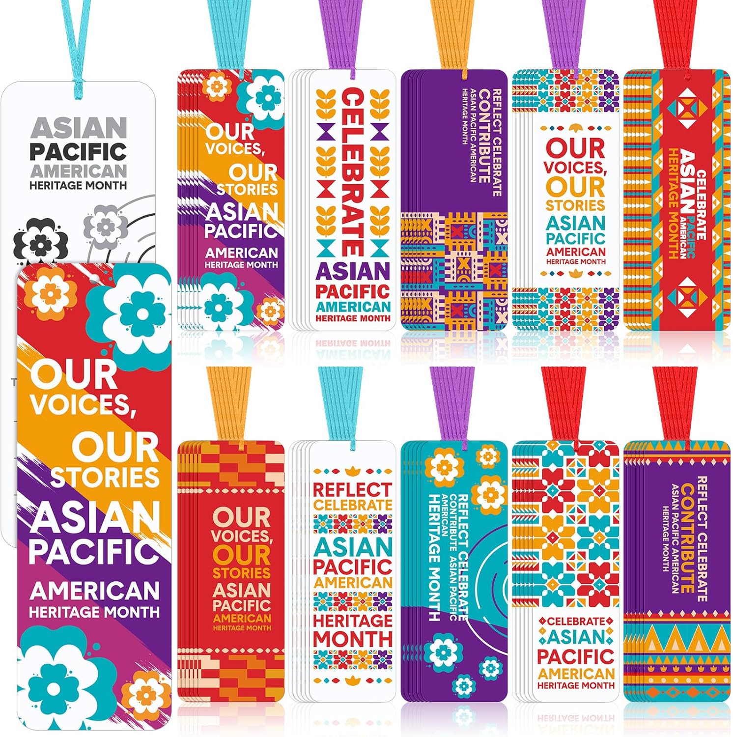 Amazon.com : Tenceur 200 Pcs Asian Pacific American Heritage Month ...