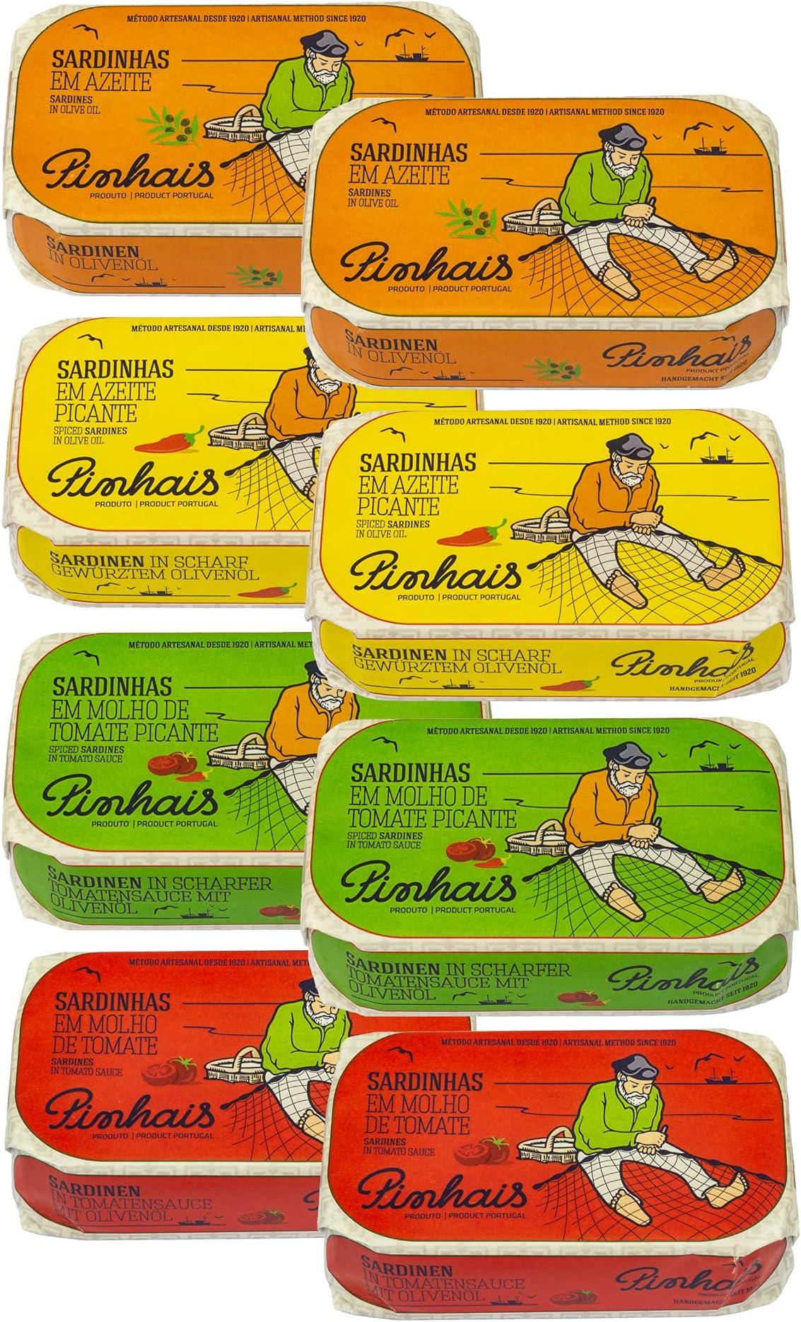 Amazon.com: Pinhais Canned Sardines in Virgin Olive Oil, 4.4oz (Pack of ...
