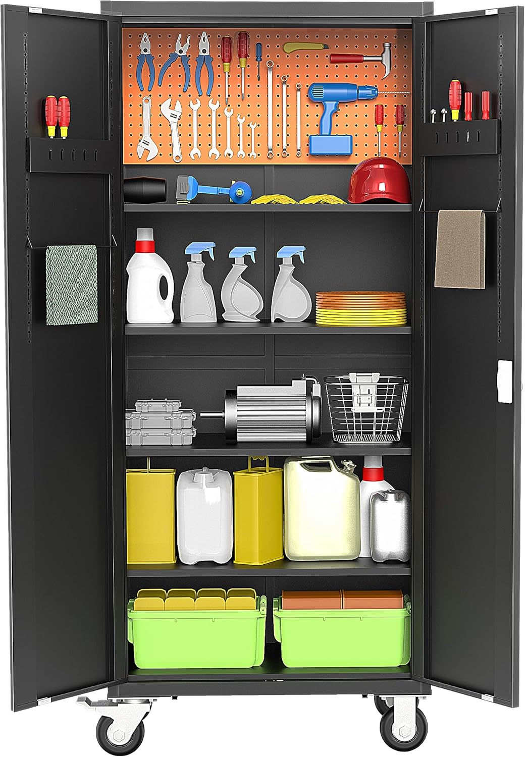 TMGSK Metal Garage Storage Cabinet with Wheels and Nepal | Ubuy