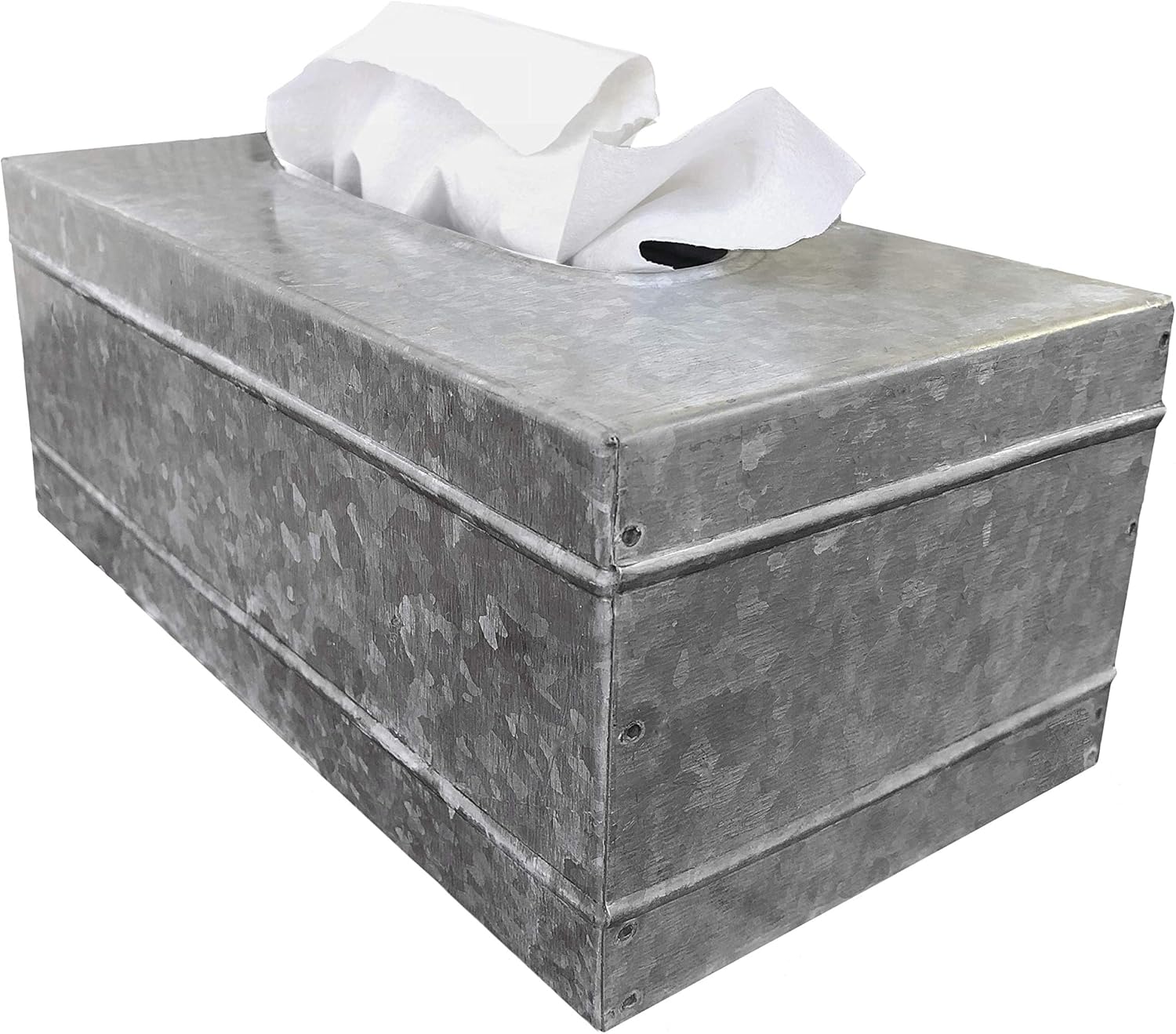 Amazon.com: Autumn Alley Farmhouse Galvanized Tissue Box Cover ...