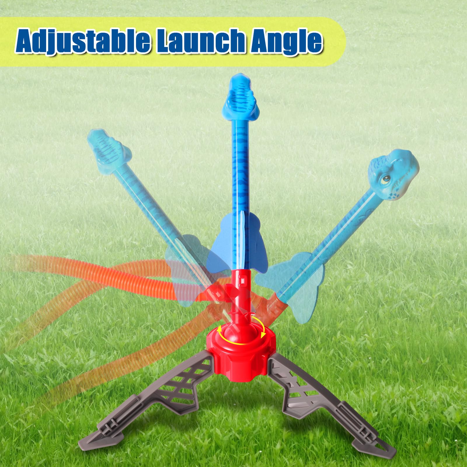 Snapklik.com : Dinosaur Rocket Launcher For Kids - Launch Up To 100 Ft ...