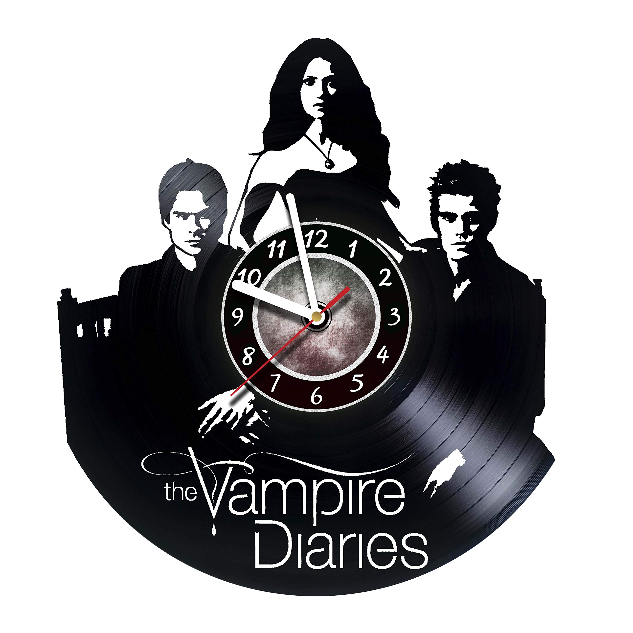 Amazon.com: AMARAroom Modern Clock Compatible with The Vampire Diaries ...
