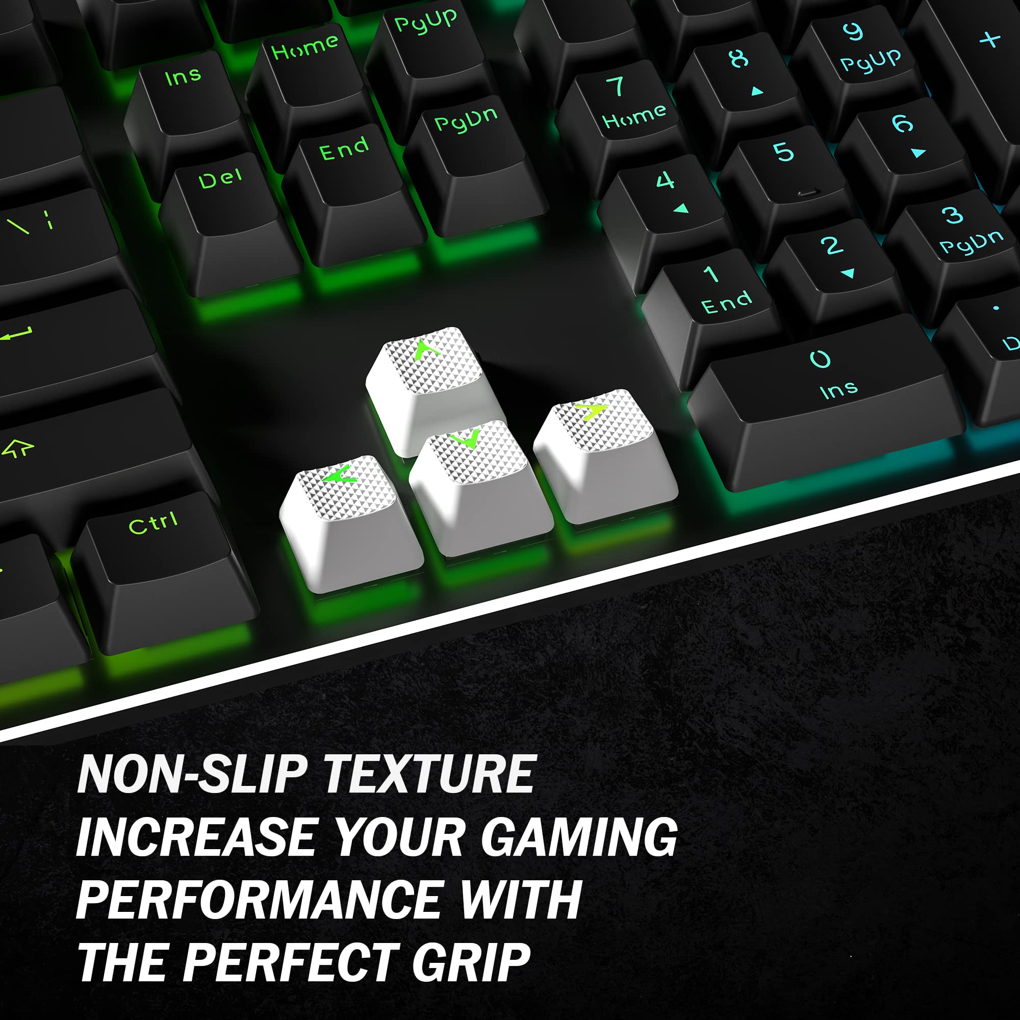 Snapklik.com : HK Gaming Rubber Keycaps Set Anti-Slip Texture ...