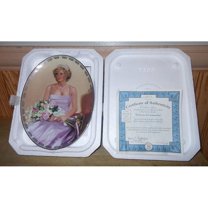 Buy 1998 PRINCESS DIANA PORCELAIN PLATE -- "PRINCESS OF COMPASSION ...