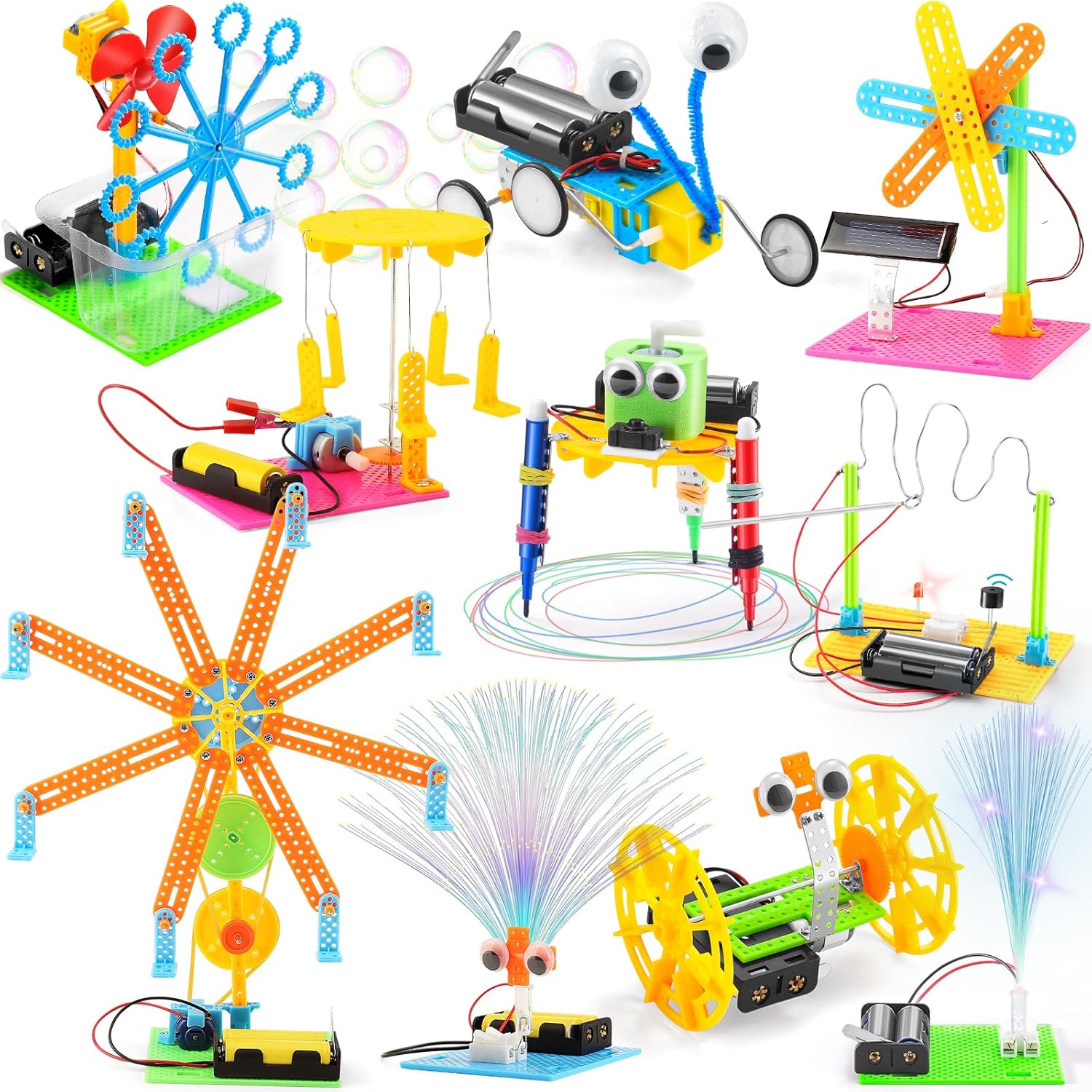 Amazon.com: 10 Set STEM Robot Kit for Kids 8-12, Boys Crafts for Girls ...
