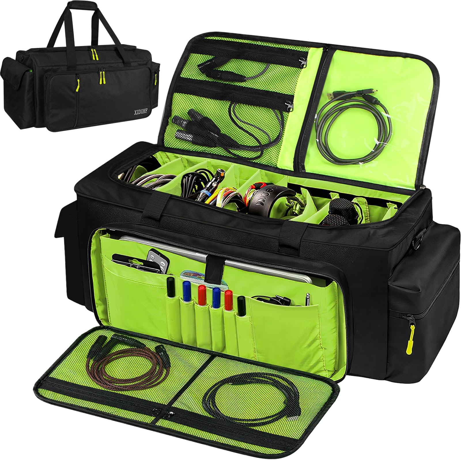 Amazon.com: Cable Bag Music Dj Band Equipment Case Audio Bag Harness ...