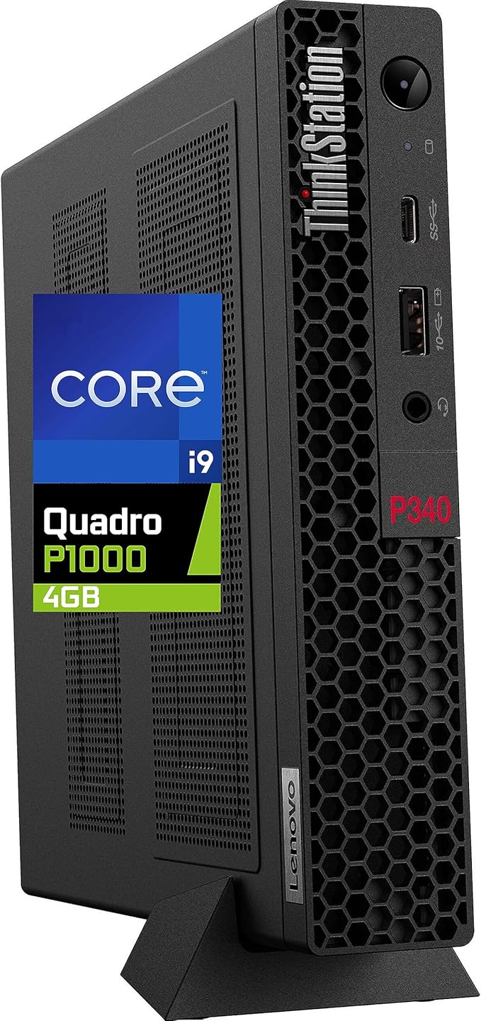 Amazon.com: Lenovo ThinkStation P340 Tiny Computer, Intel i9-10900 ...