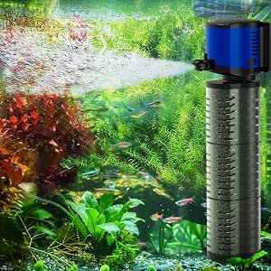 Aquarium Filter for 100-300 Gallons Tank, Powerful 660GPH Internal Fish ...
