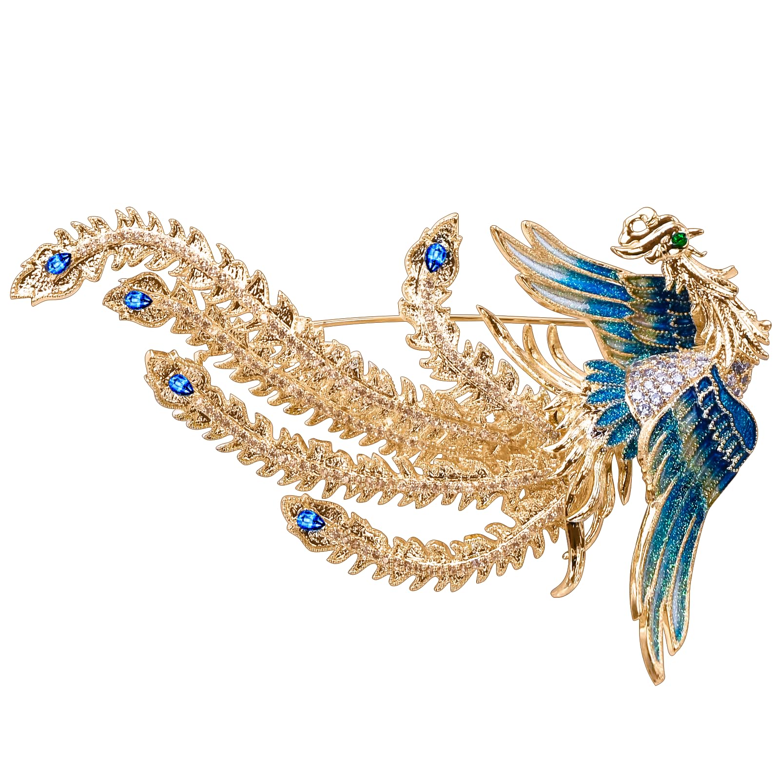 Amazon.com: KZQtriid Brooches For Women,14k Gold Plated Copper,Cubic ...