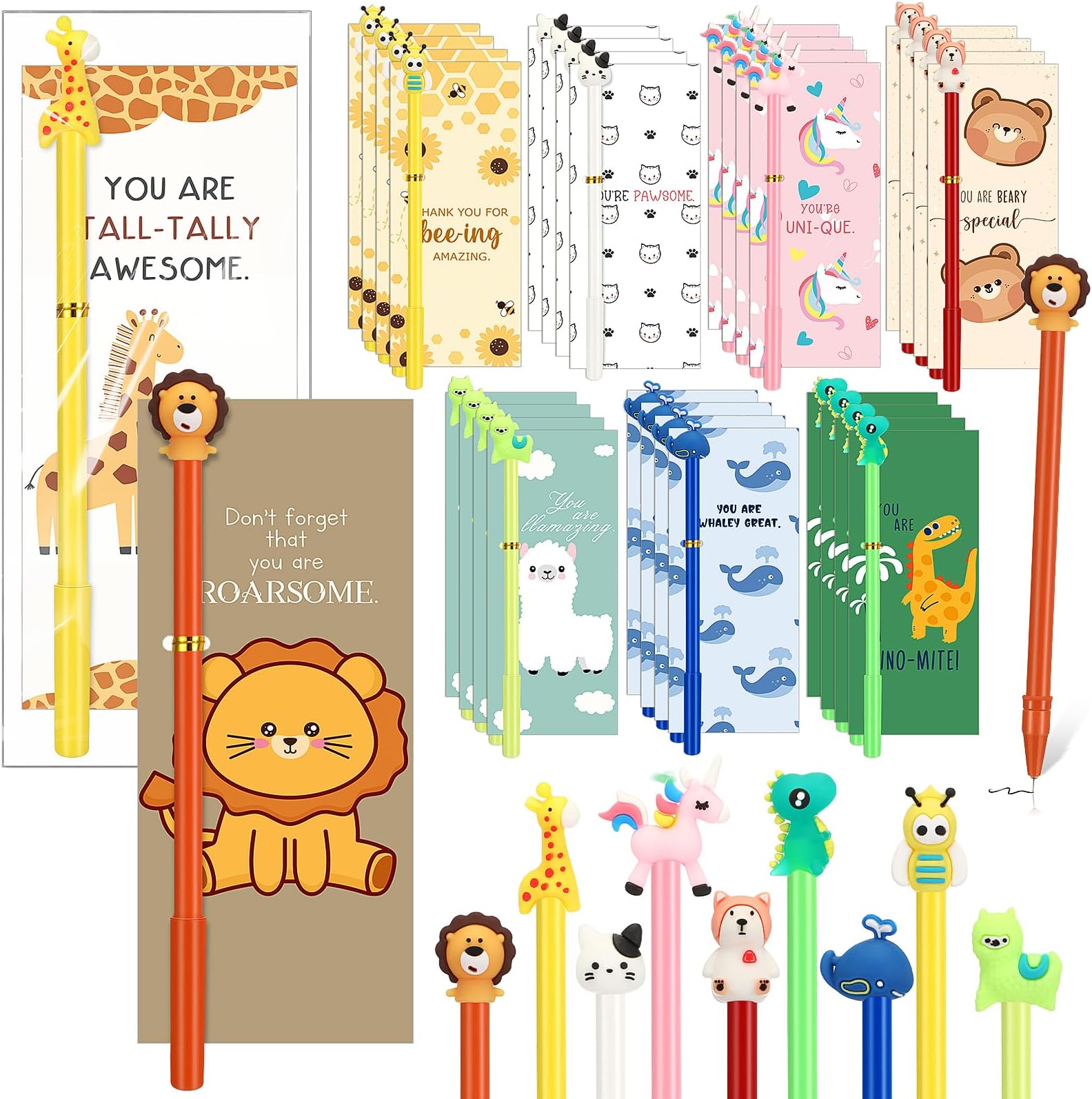 Amazon.com: 36 Set Back to School Gifts for Students Funny Pun Cards ...