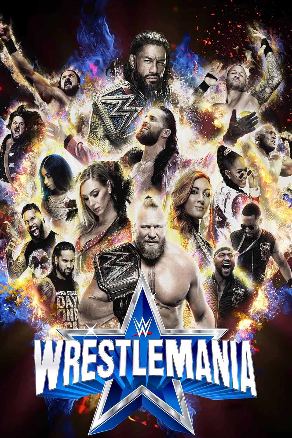 Amazon.com: Generic Póster de Wwe Wrestlemania Wretlers Hd (11 x 17 ...