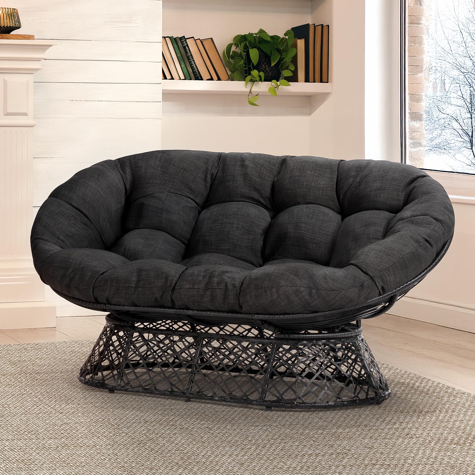 Amazon.com: Bme Double Papasan Chair, 600lbs Capacity, Ergonomic Design ...