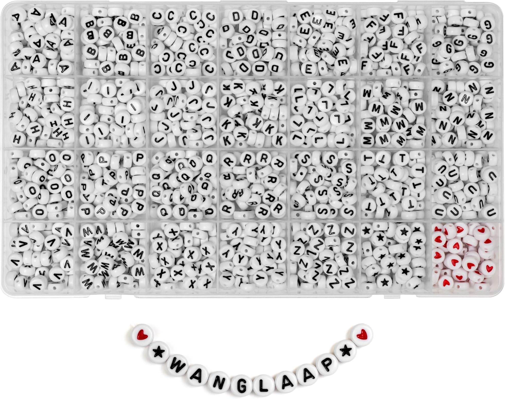 Amazon.com: Bedazzlinbeads 200 Assorted Russian Alphabet 7mm Flat Round ...